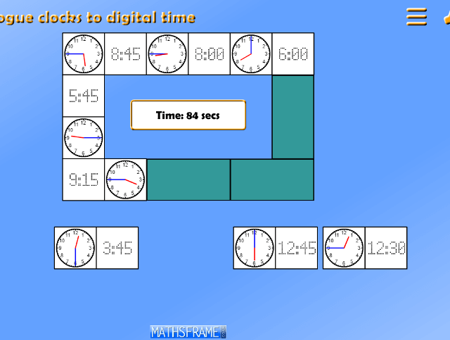 Measuring And Time Mathsframe